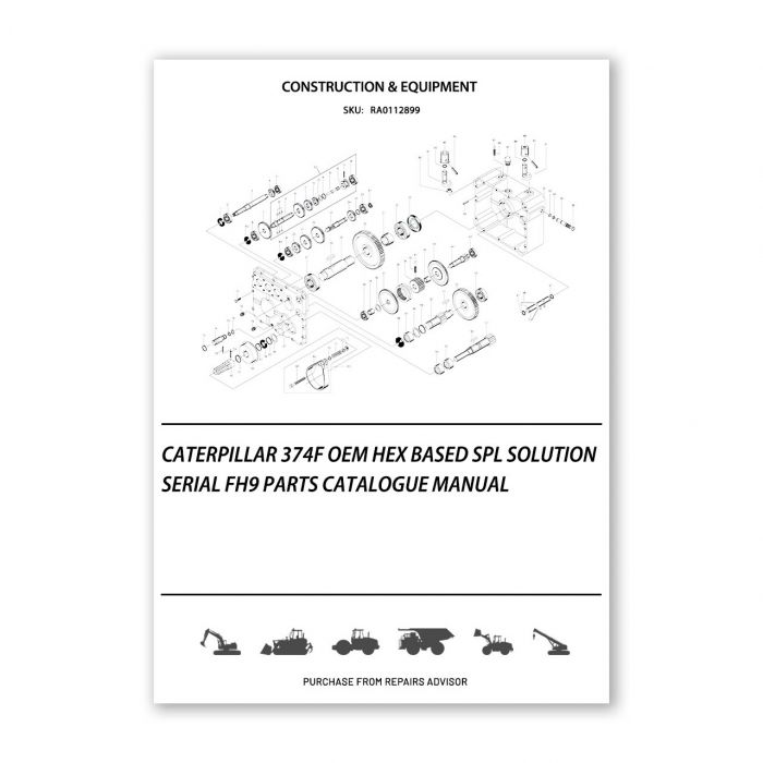 Caterpillar 374F OEM Hex Based Spl Solution Serial FH9 Parts Catalogue ...