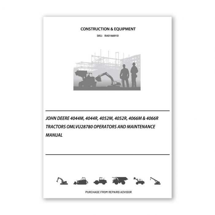 John Deere 4044M, 4044R, 4052M, 4052R, 4066M & 4066R Tractors ...