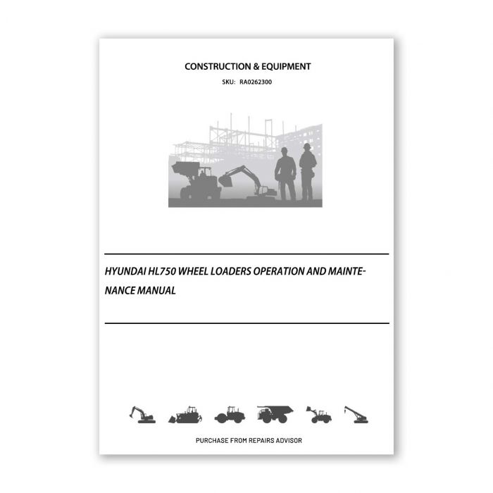 Hyundai HL750 WHEEL LOADERS Operation and Maintenance Manual