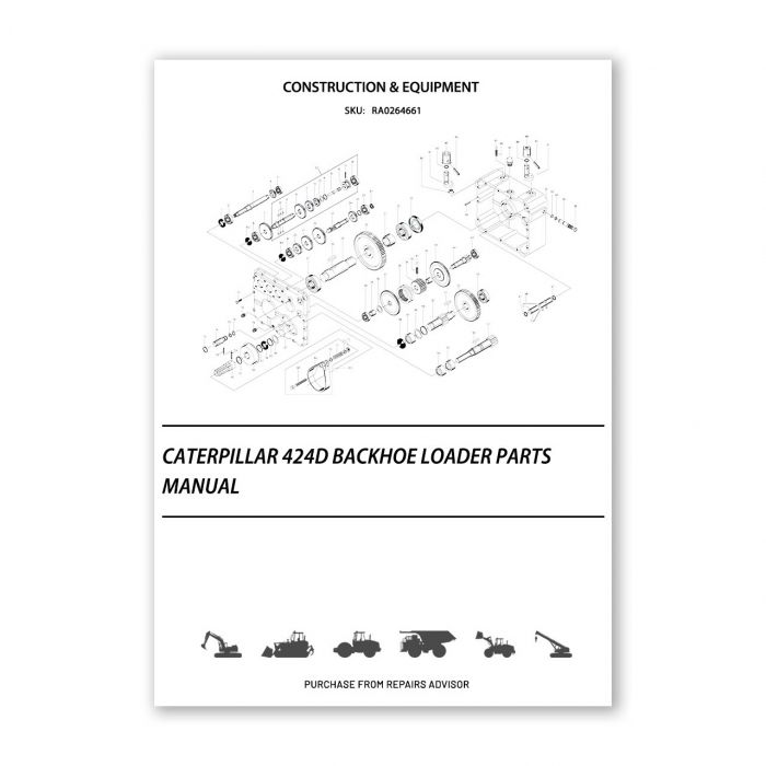 Caterpillar 424D BACKHOE LOADER Parts Manual