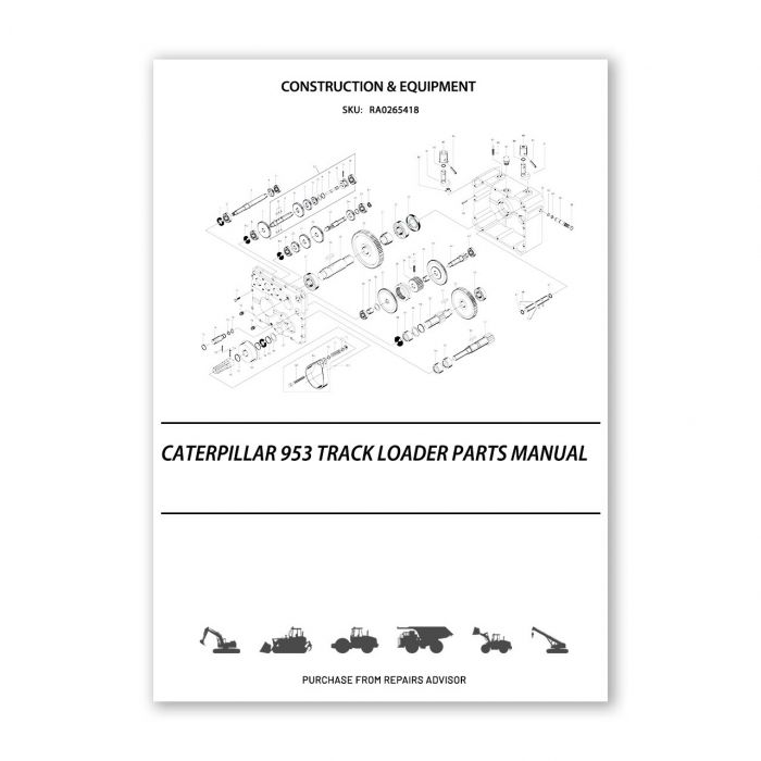 Caterpillar 953 TRACK LOADER Parts Manual