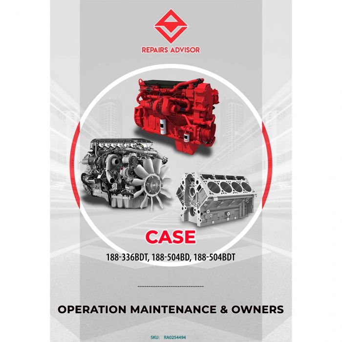 Case 188-336BDT 504BD 504 BDT Diesel Engine Operator Manuals